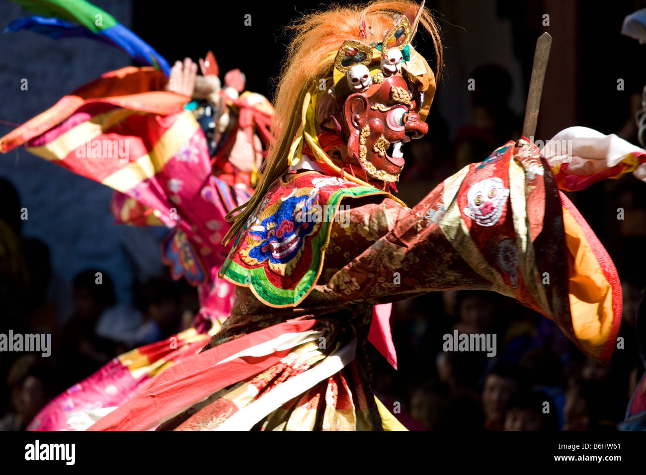Dancing monk Bhutan Stock Photo - Alamy