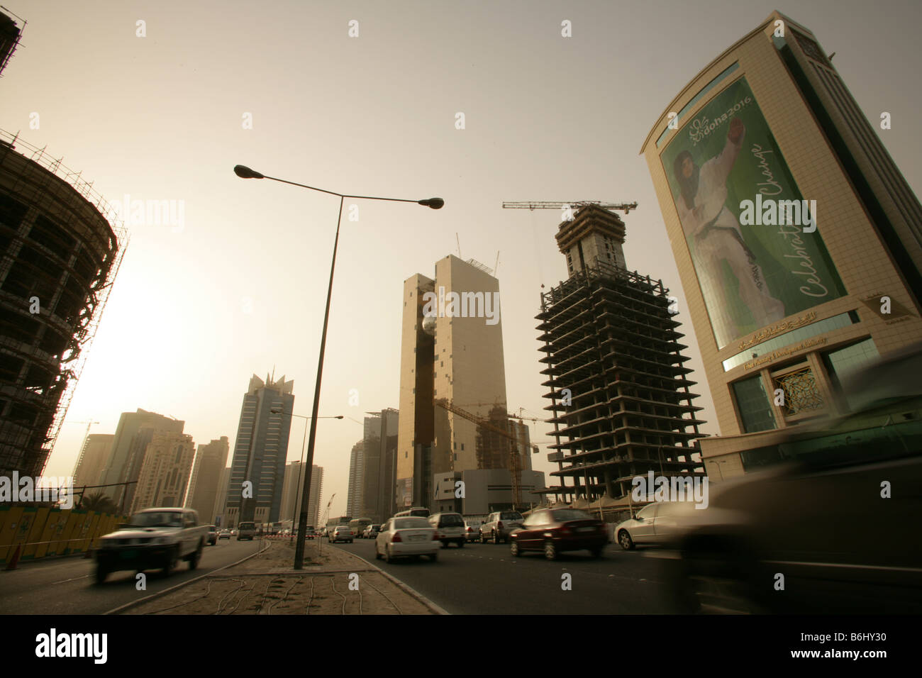 High-rise buildings in Doha, Qatar Stock Photo - Alamy