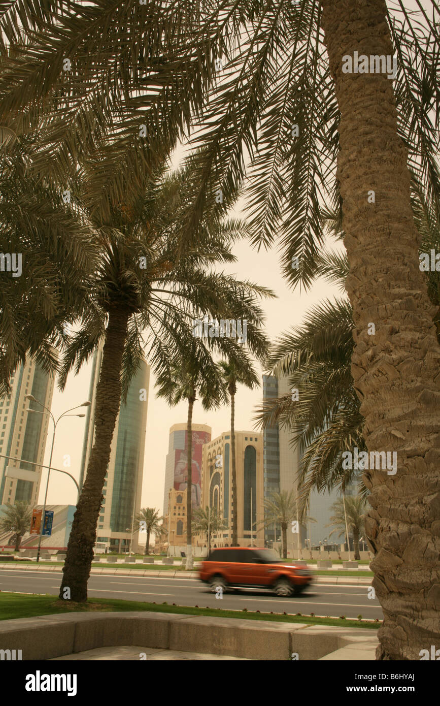 Urban scenery in Doha, Qatar Stock Photo - Alamy