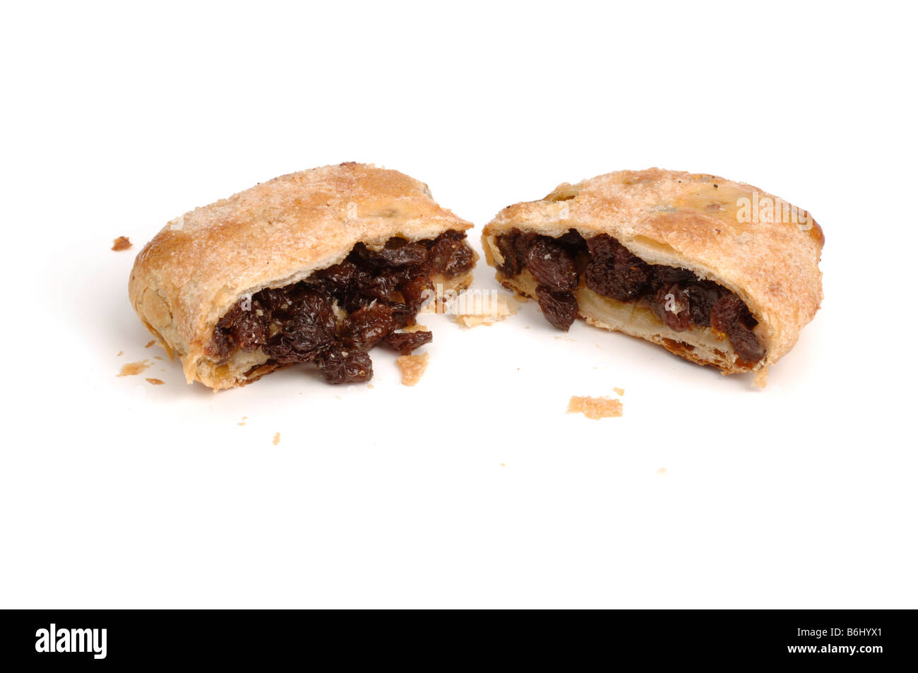 Banbury Cake cut open Stock Photo - Alamy