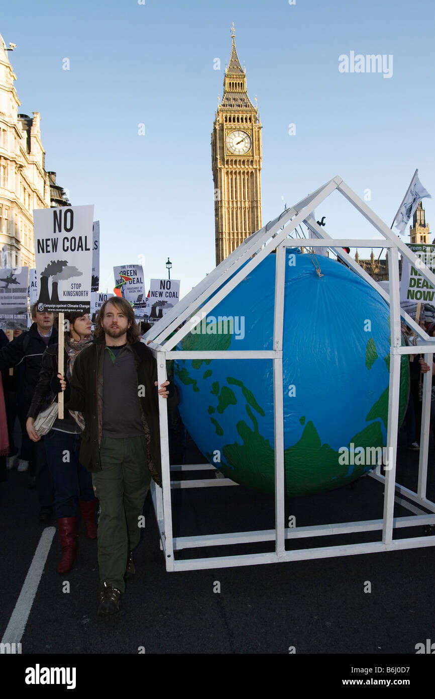 Campaign Against Climate Change march on Parliament Square in London ...