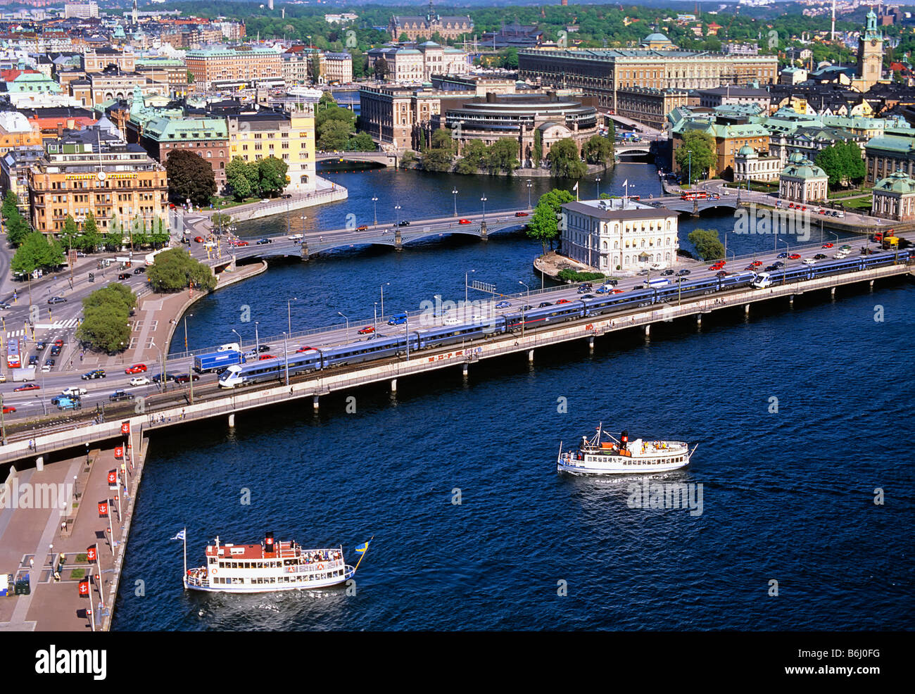 Aerial stockholm and boats hi-res stock photography and images - Alamy
