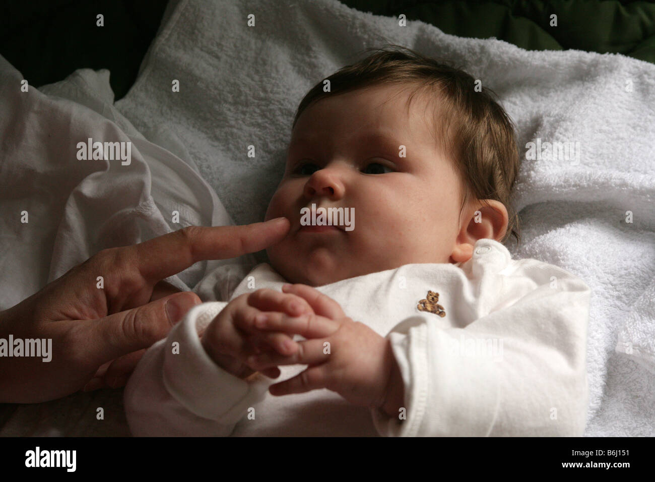 Closeup of a baby Stock Photo - Alamy