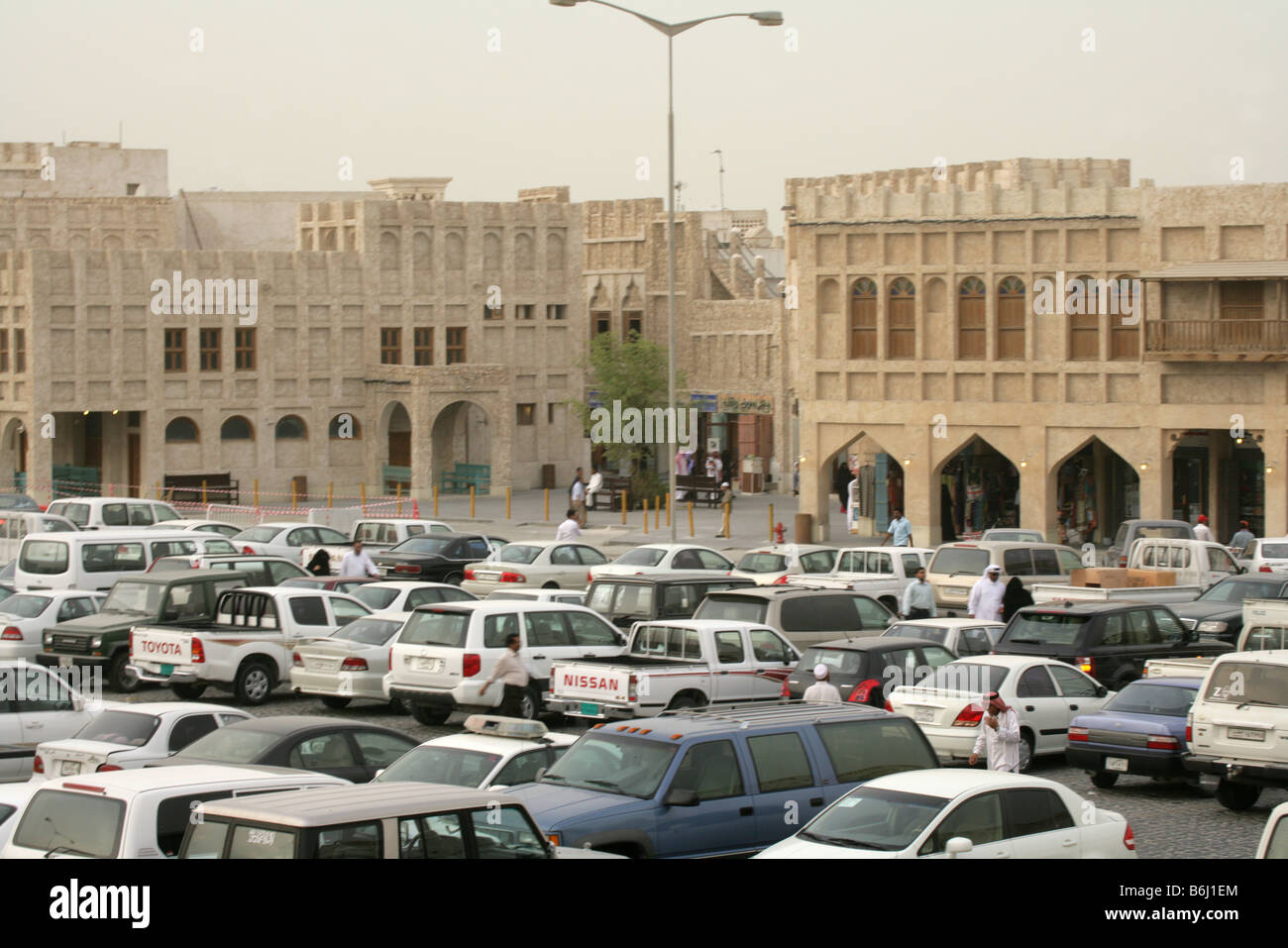 A parking lot in downtown Doha, Qatar Stock Photo - Alamy