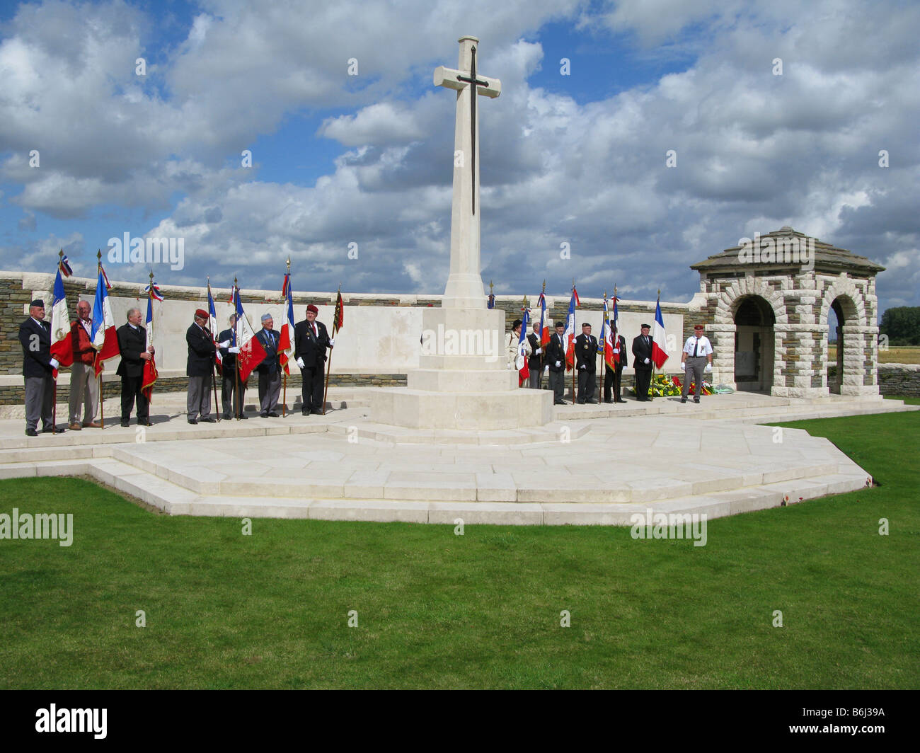 VC Corner, Australian Cemetery and Memorial at Fromelles, France Stock ...