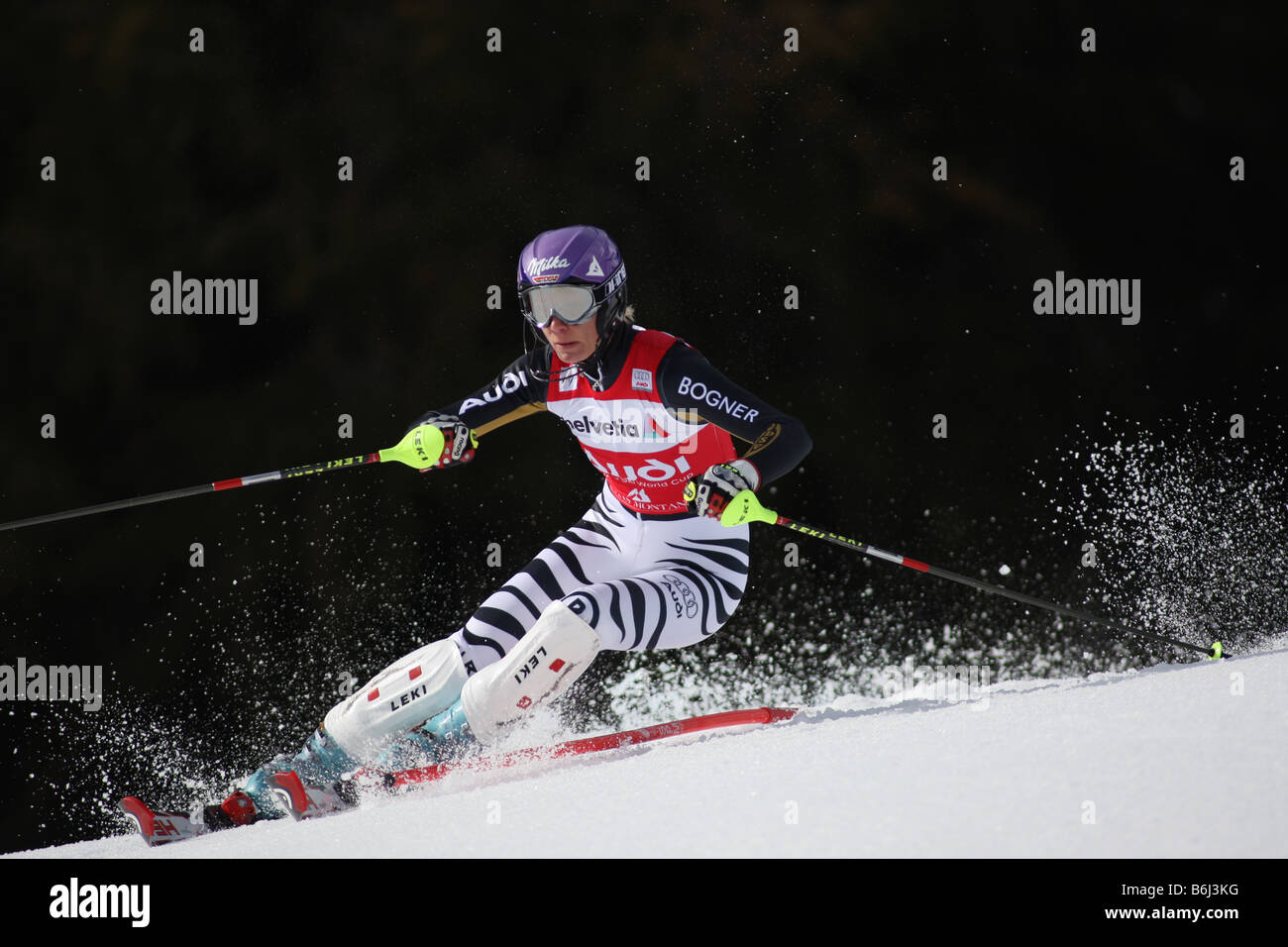 CRANS MONTANA SWITZERLAND 09 MAR 08 Maria Reisch Germany competing in ...