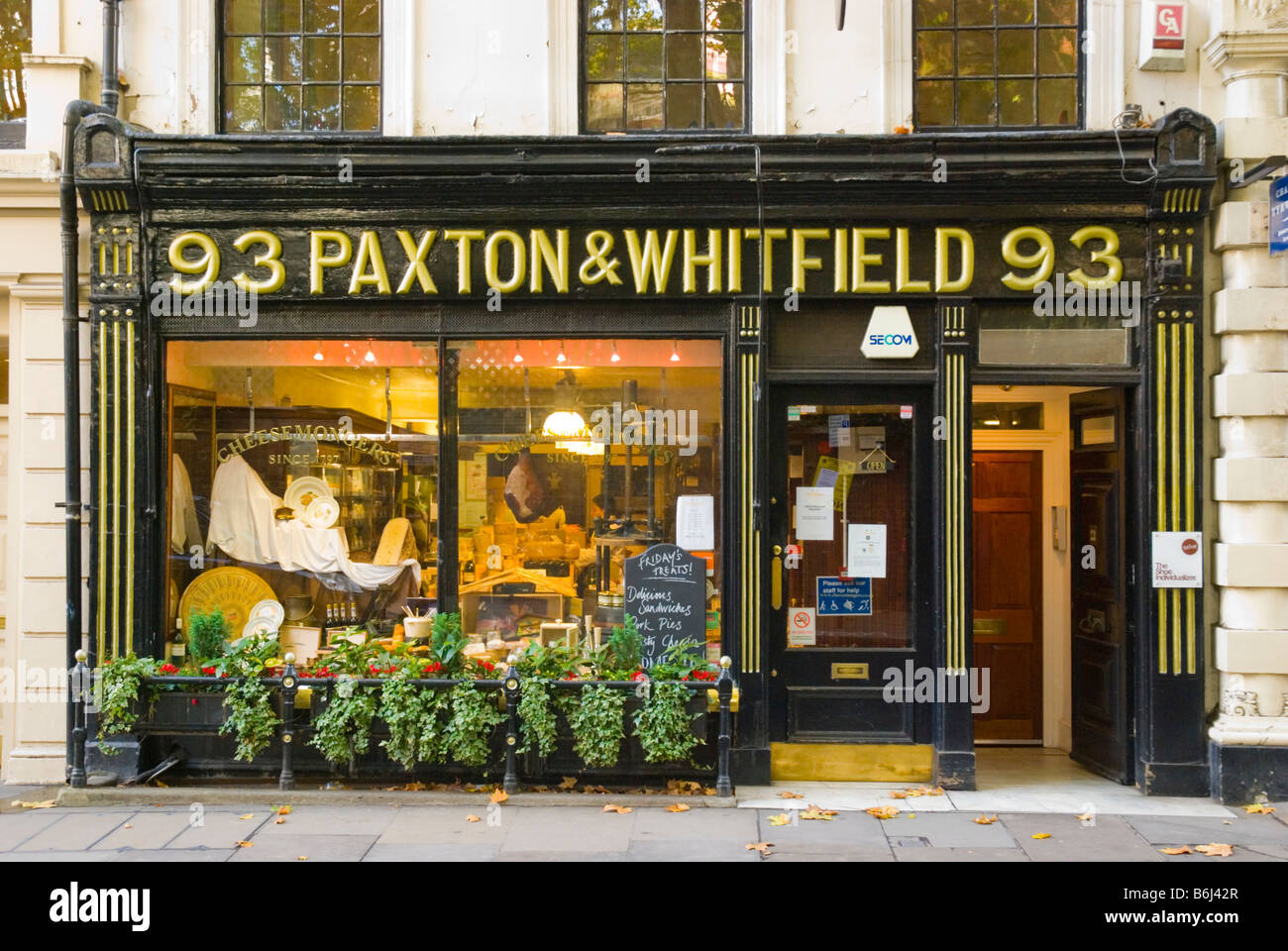 Paxton Whitfield gourmet shop in Jermyn street in London England UK ...