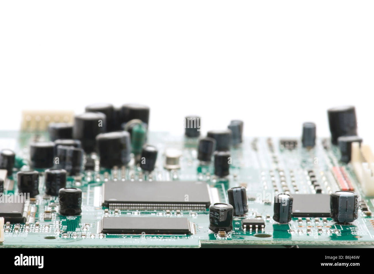 object on white printed wiring closeup Stock Photo - Alamy