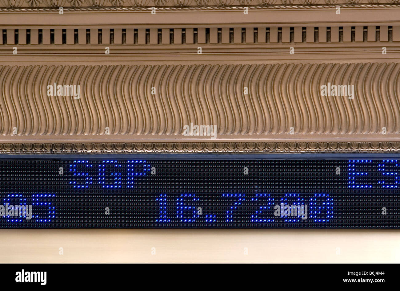 Ticker in front of the New York Stock Exchange in New York City New ...