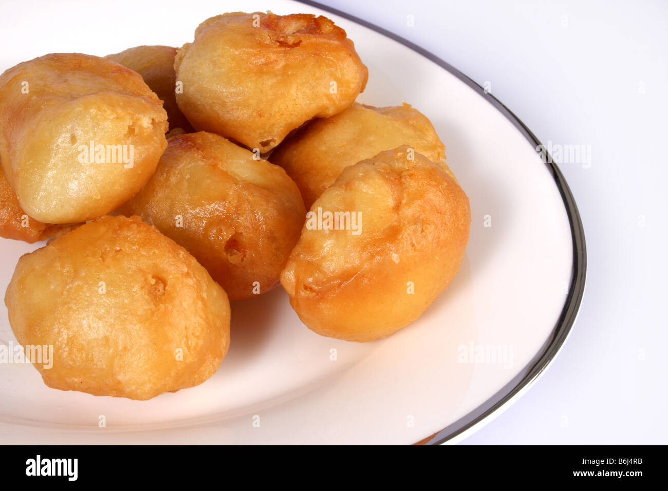 Chicken balls on a plate Stock Photo - Alamy