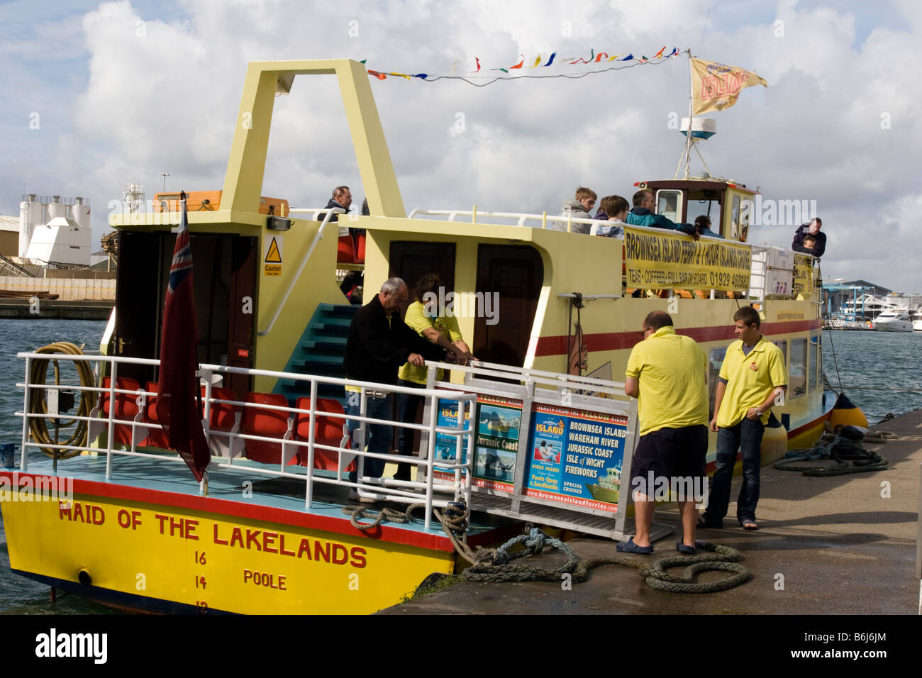Tour Boat in Poole Harbour Dorset Southern England Great Britain Stock ...