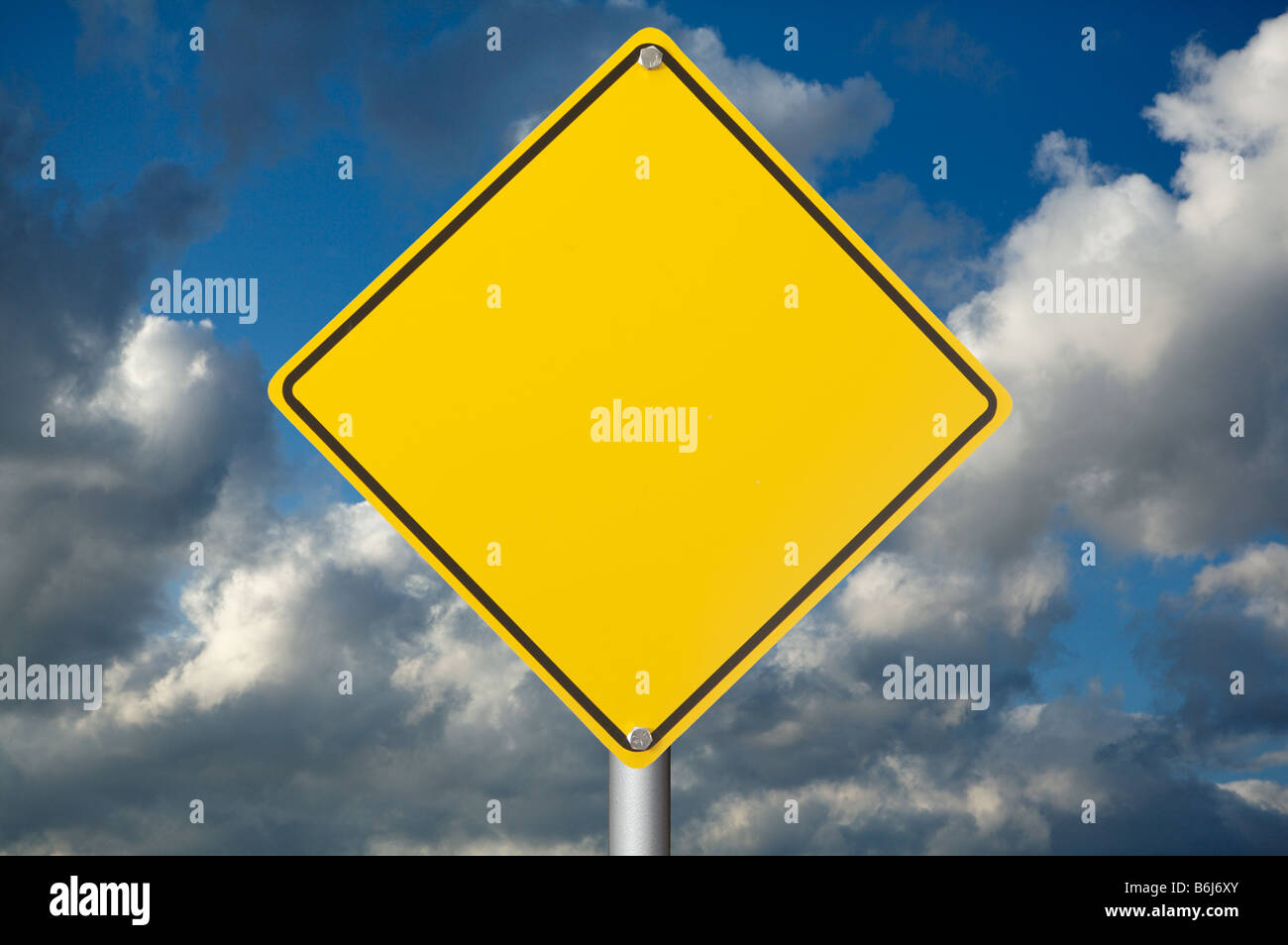 blank warning sign Stock Photo - Alamy