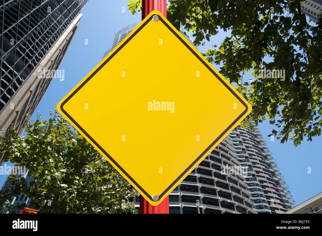 blank warning sign Stock Photo - Alamy