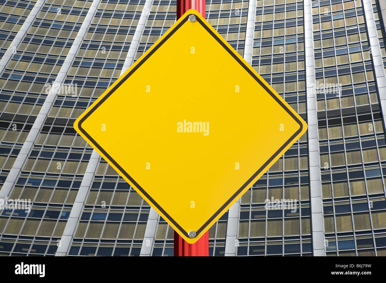 blank warning sign Stock Photo - Alamy