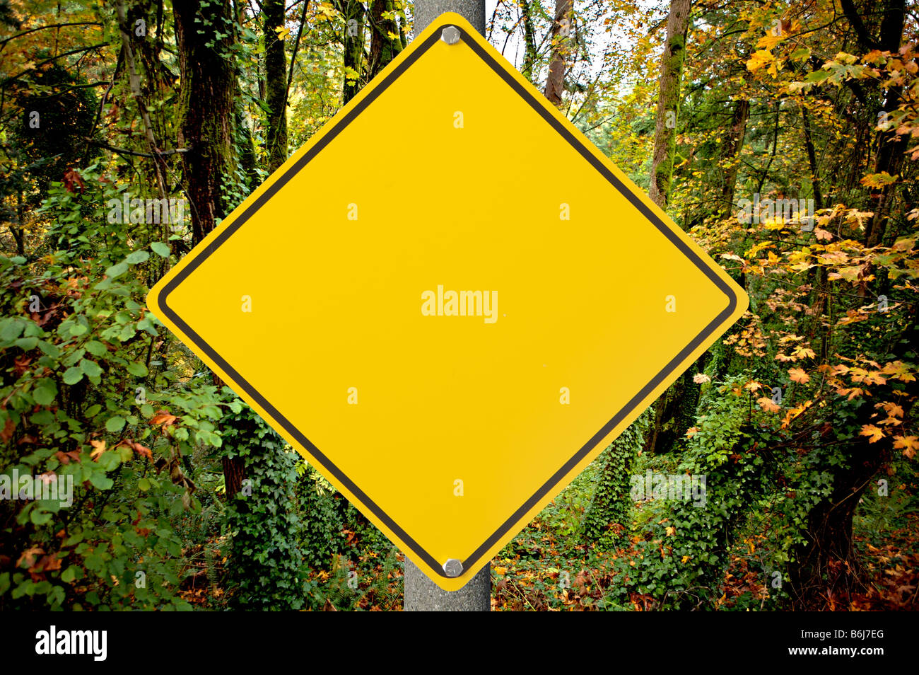 blank warning sign Stock Photo - Alamy