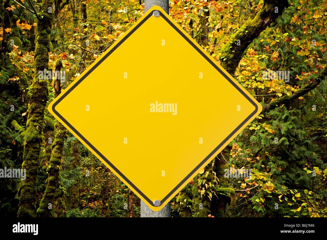 blank warning sign Stock Photo - Alamy