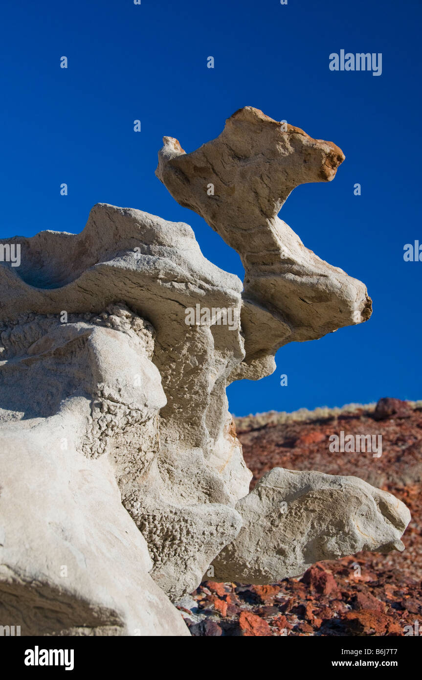 Rock formations at Bisti Badlands in Bisti De Na Zen Wilderness New ...