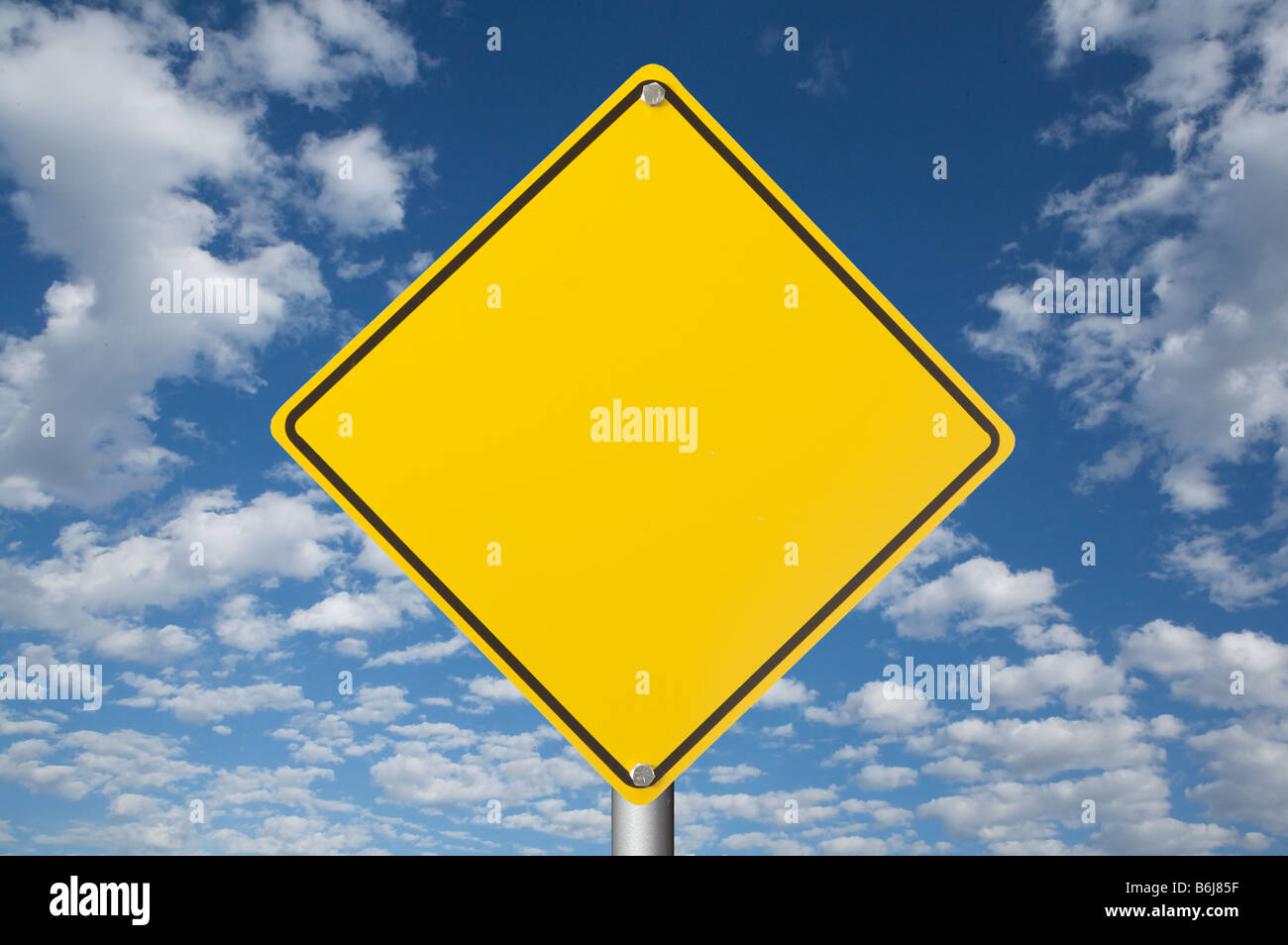 blank warning sign Stock Photo - Alamy