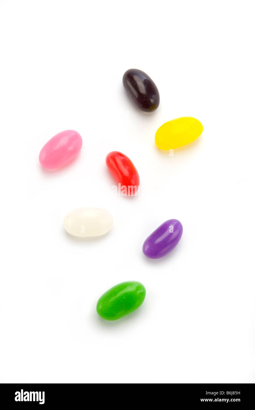 Different colored jelly beans Stock Photo - Alamy