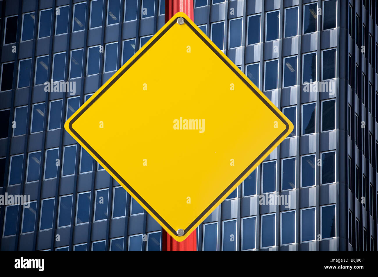 blank warning sign Stock Photo - Alamy