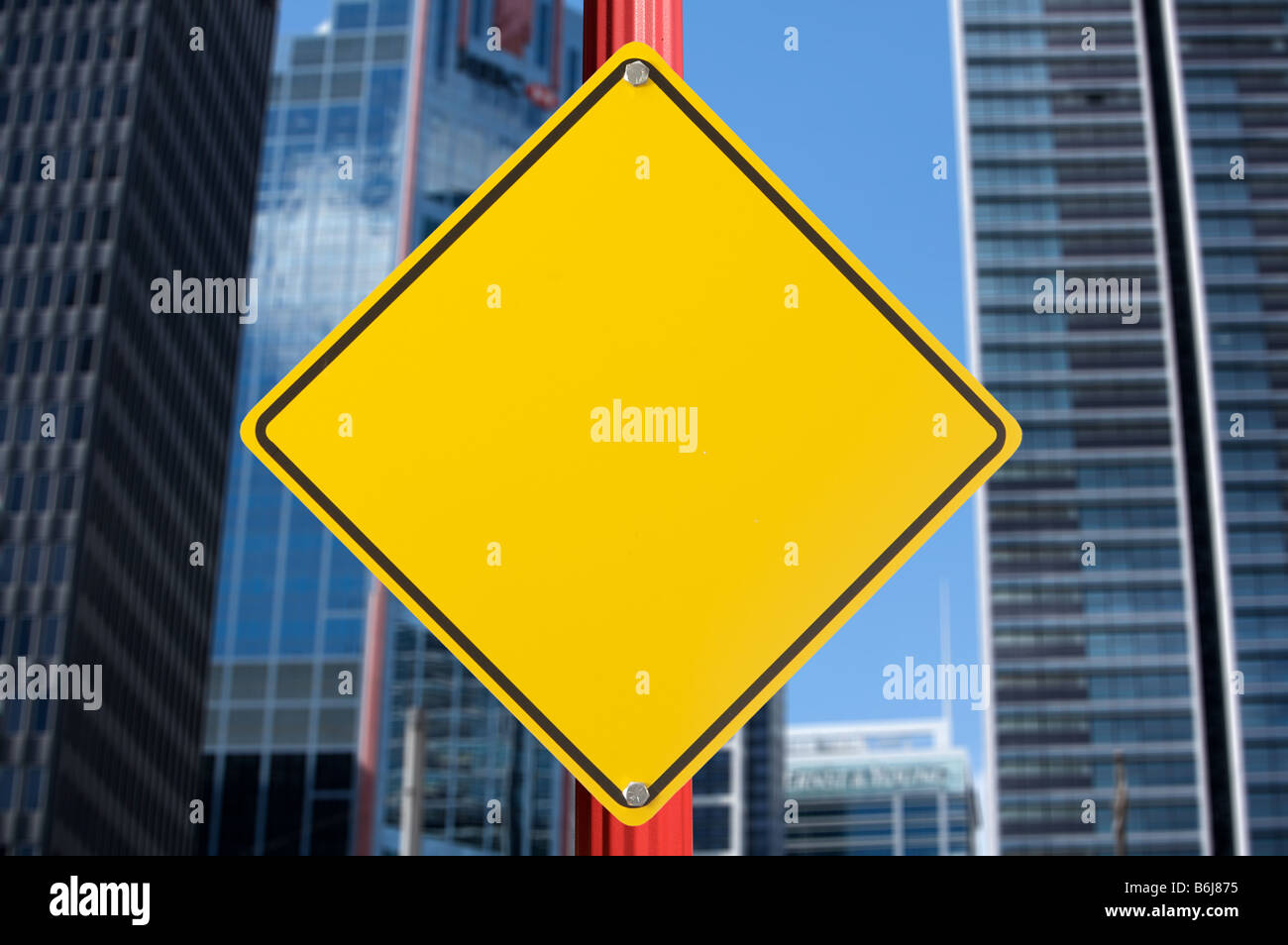 blank warning sign Stock Photo - Alamy