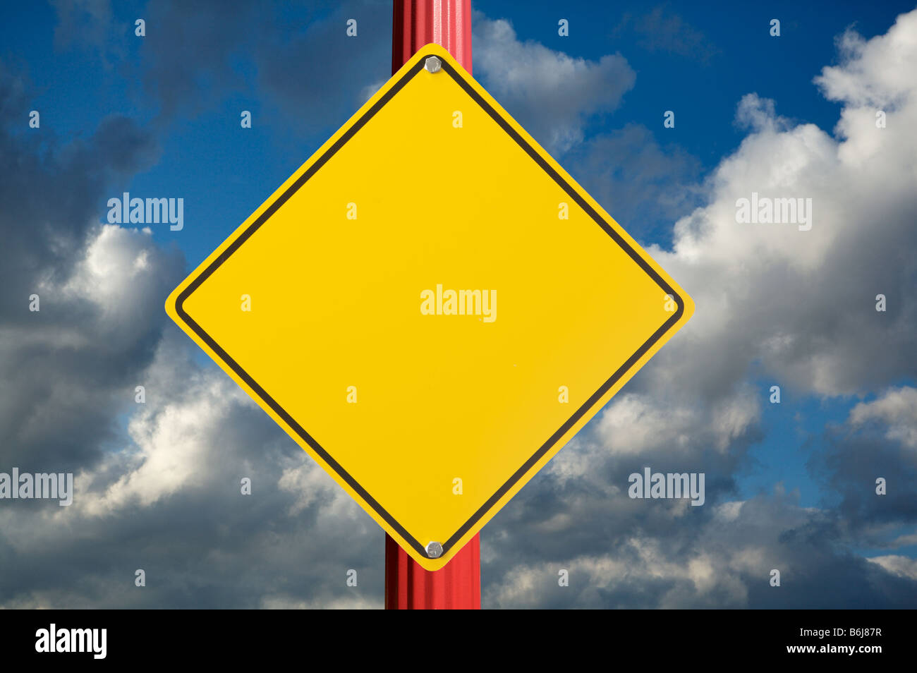 blank warning sign Stock Photo - Alamy