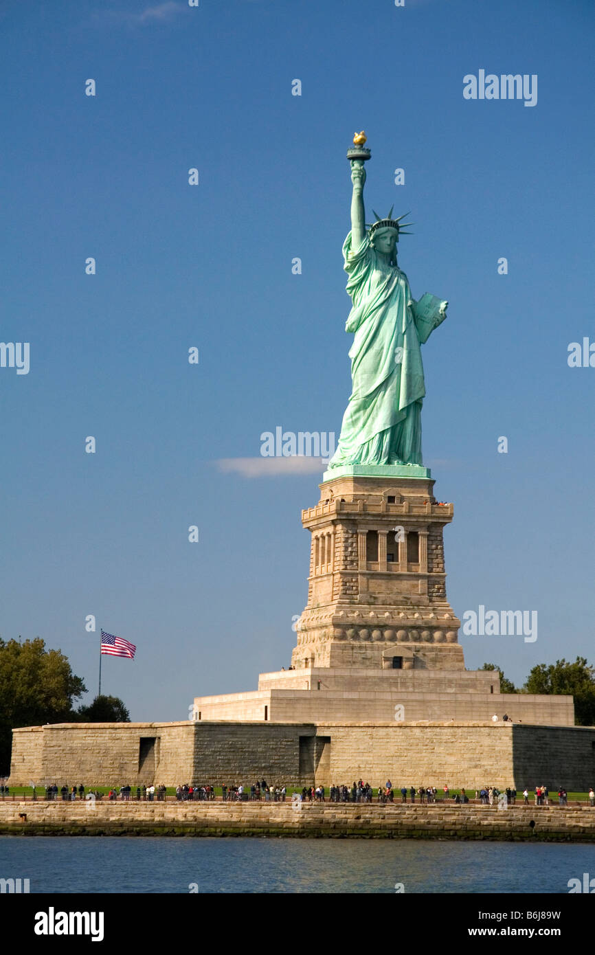 Statue of Liberty on Liberty Island in New York City New York USA Stock ...