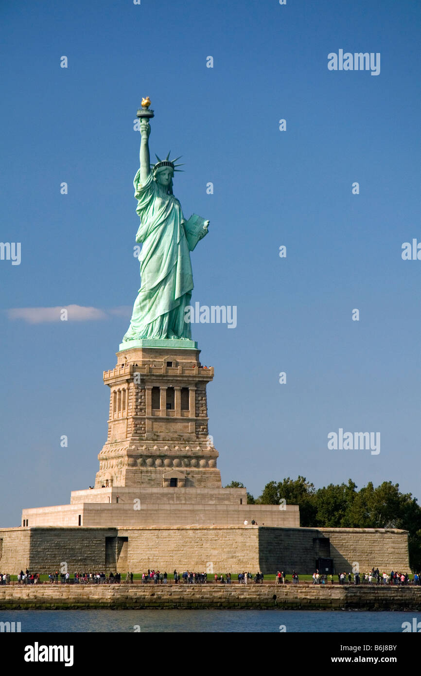 Statue of Liberty on Liberty Island in New York City New York USA Stock ...