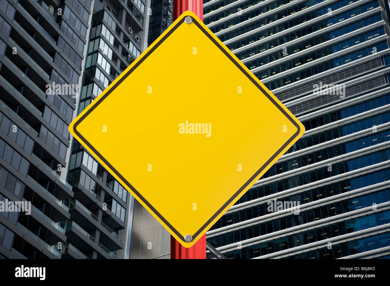 blank warning sign Stock Photo - Alamy