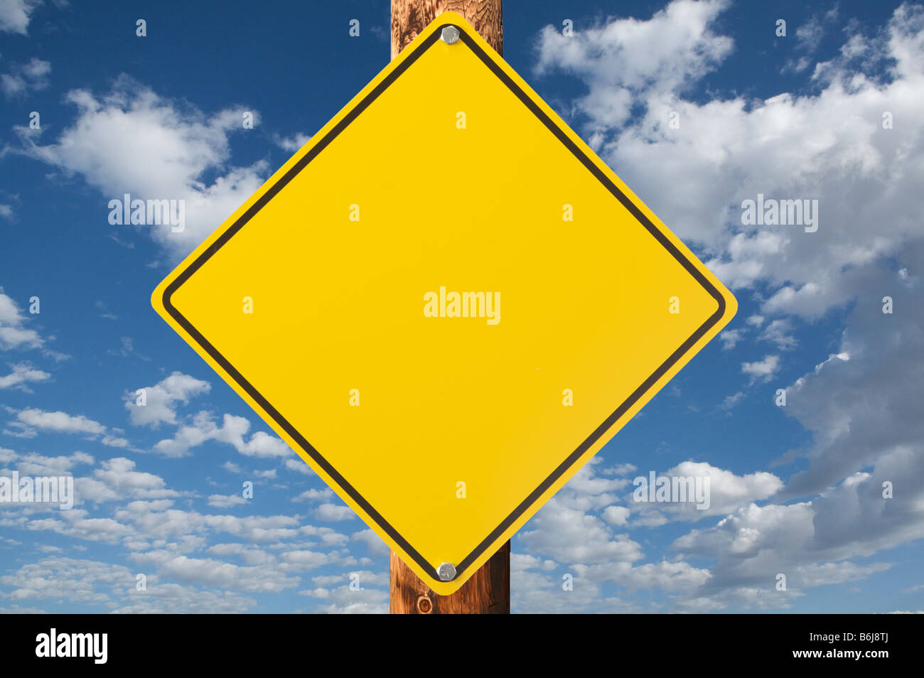 blank warning sign Stock Photo - Alamy