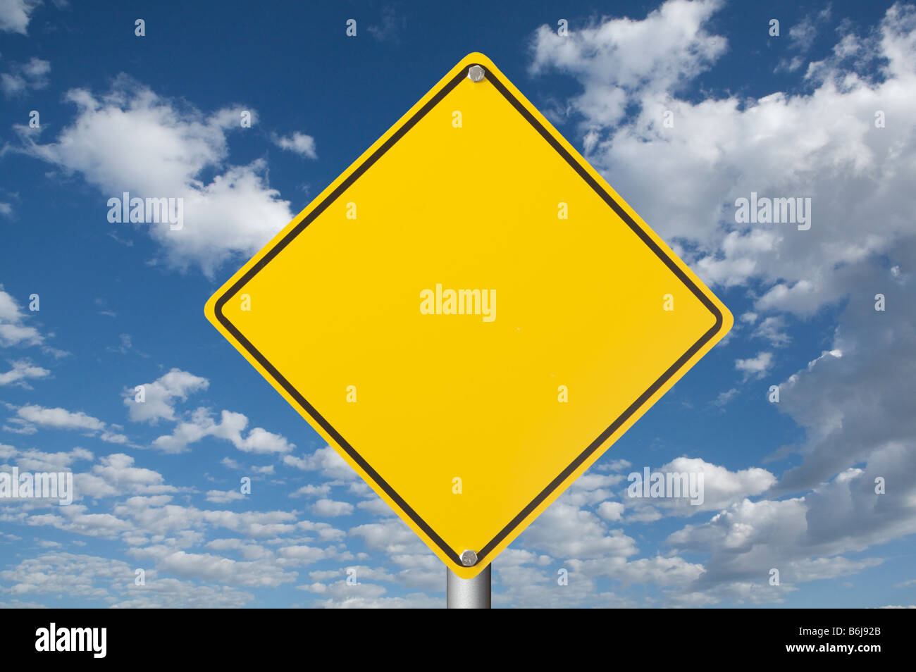 blank warning sign Stock Photo - Alamy