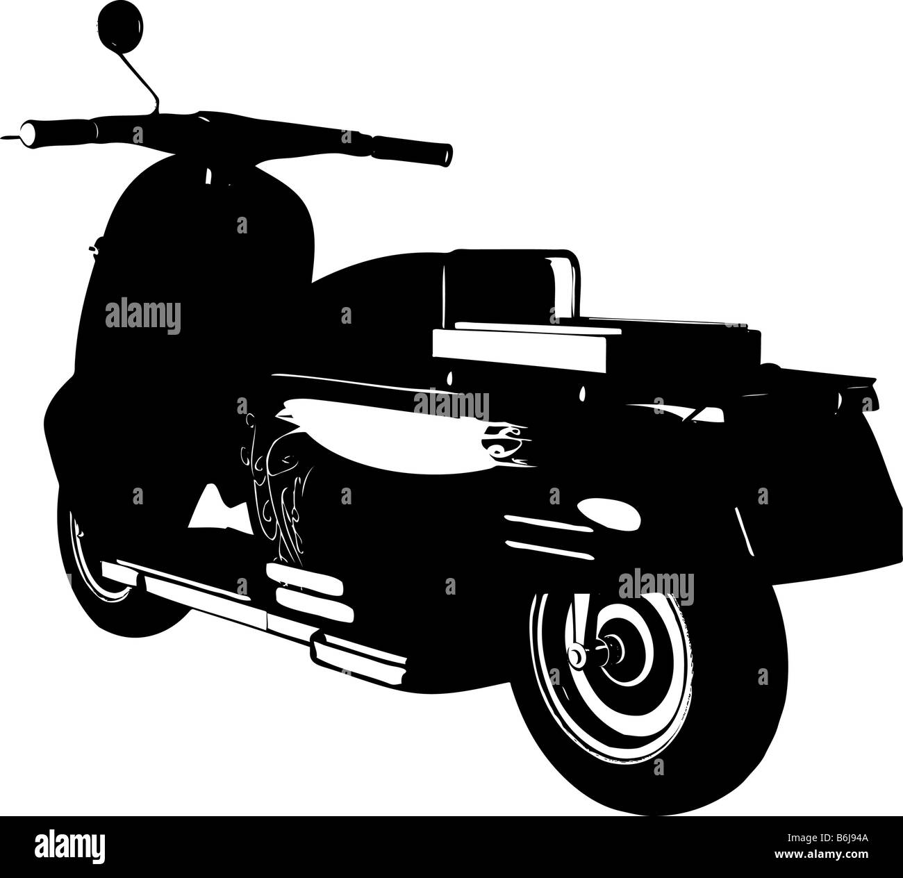 Mod scooter Black and White Stock Photos & Images - Alamy