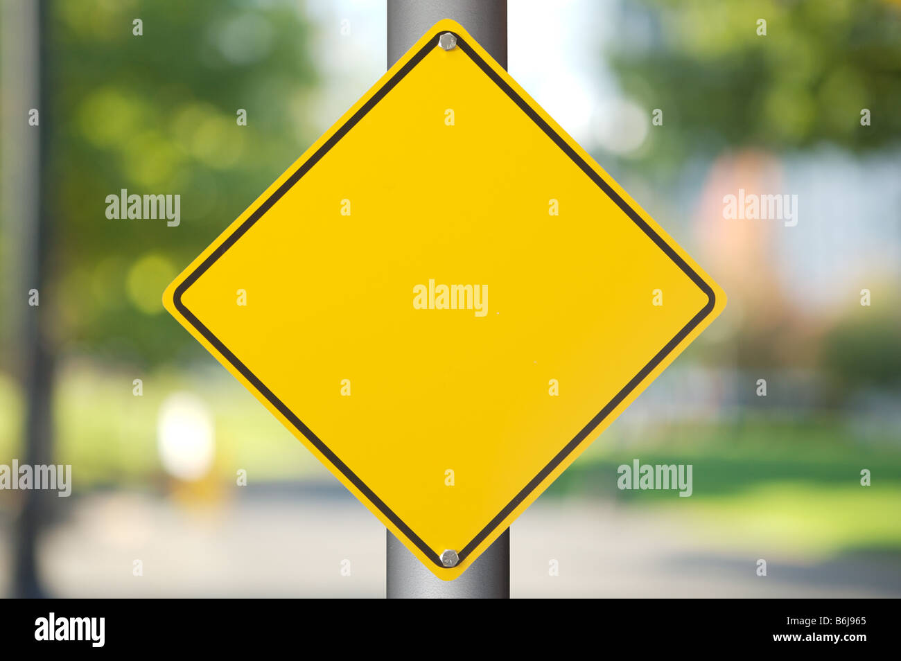 blank warning sign Stock Photo - Alamy