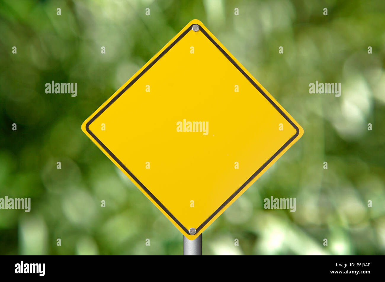 blank warning sign Stock Photo - Alamy