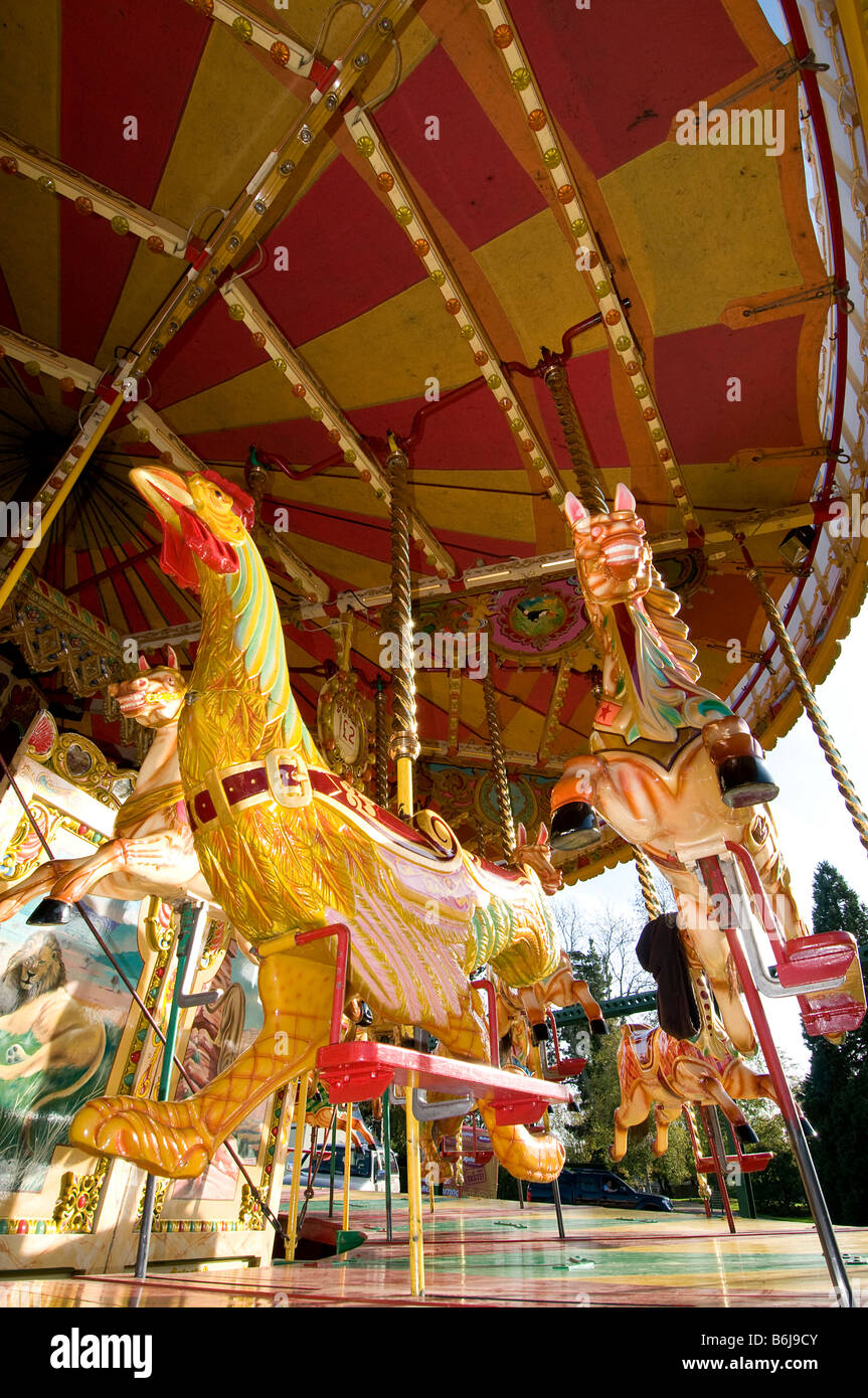 views of fairground rides Stock Photo - Alamy