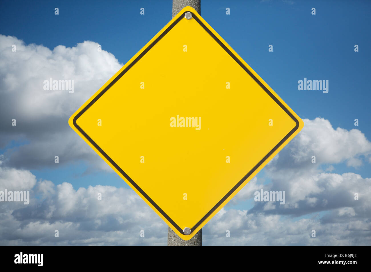 blank warning sign Stock Photo - Alamy