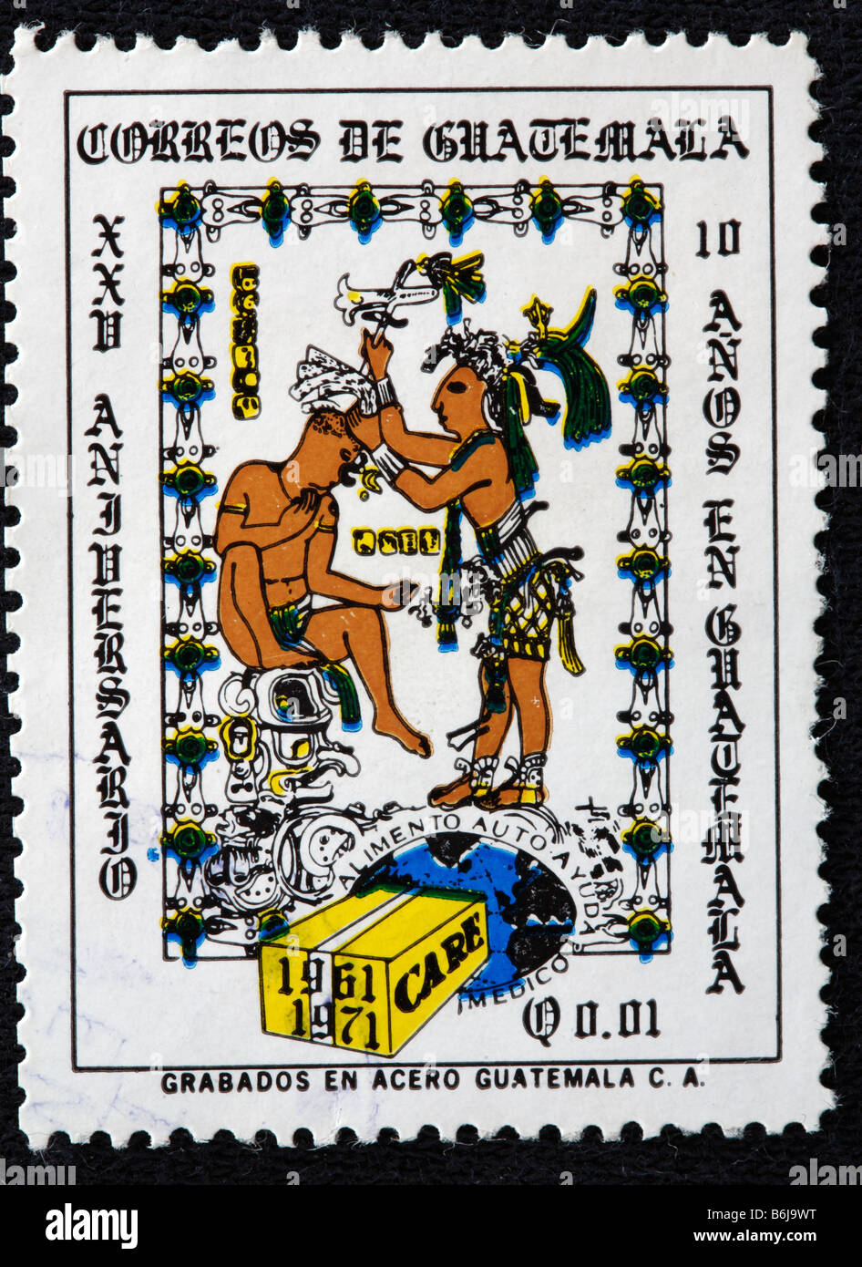 Postage stamp guatemala hi-res stock photography and images - Alamy