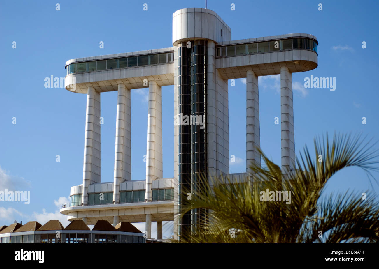 Port building in Nagoya Japan. Unusual design Stock Photo - Alamy