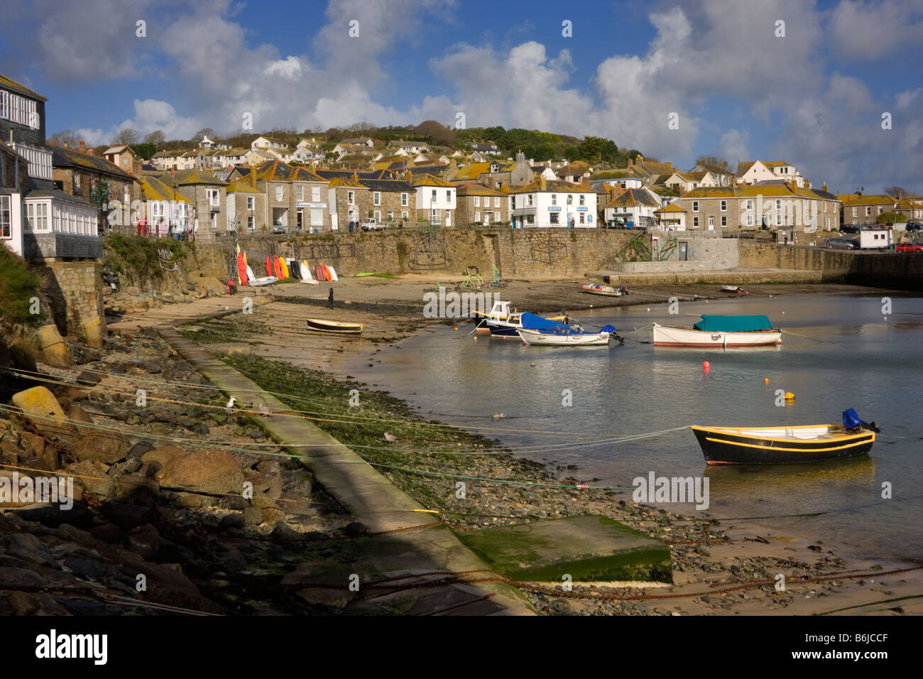 The harbour at Mousehole Cornwall Stock Photo - Alamy