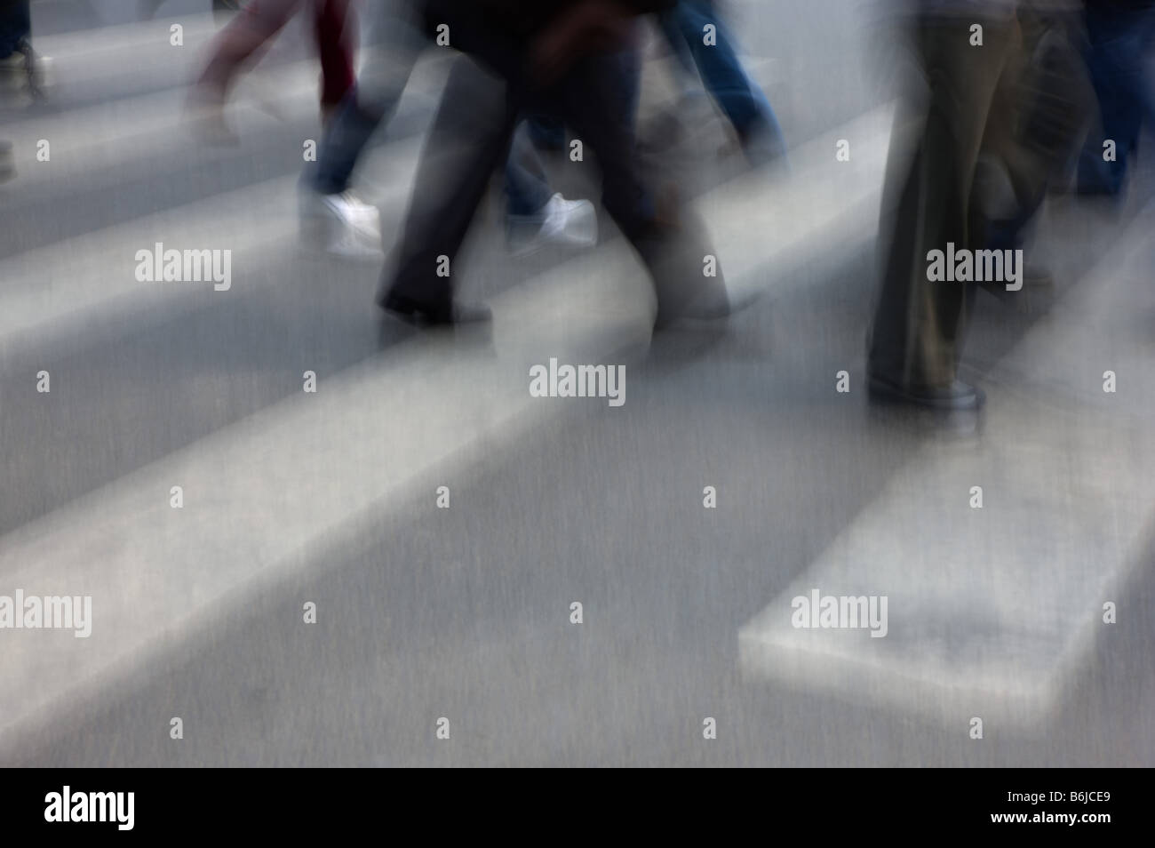 Pedestrians walking on the sidewalk Stock Photo - Alamy