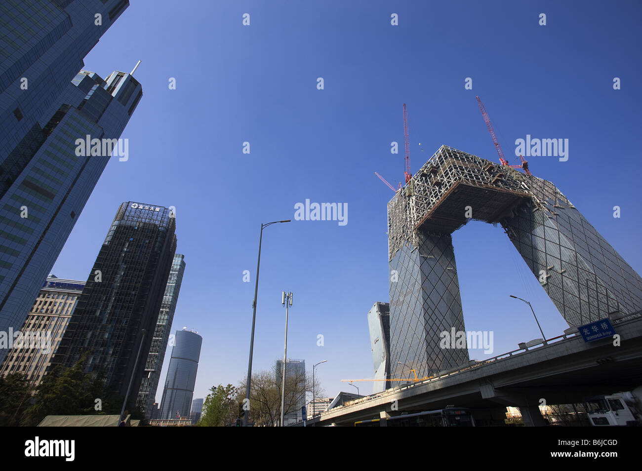 China Beijing Building in construction Stock Photo - Alamy