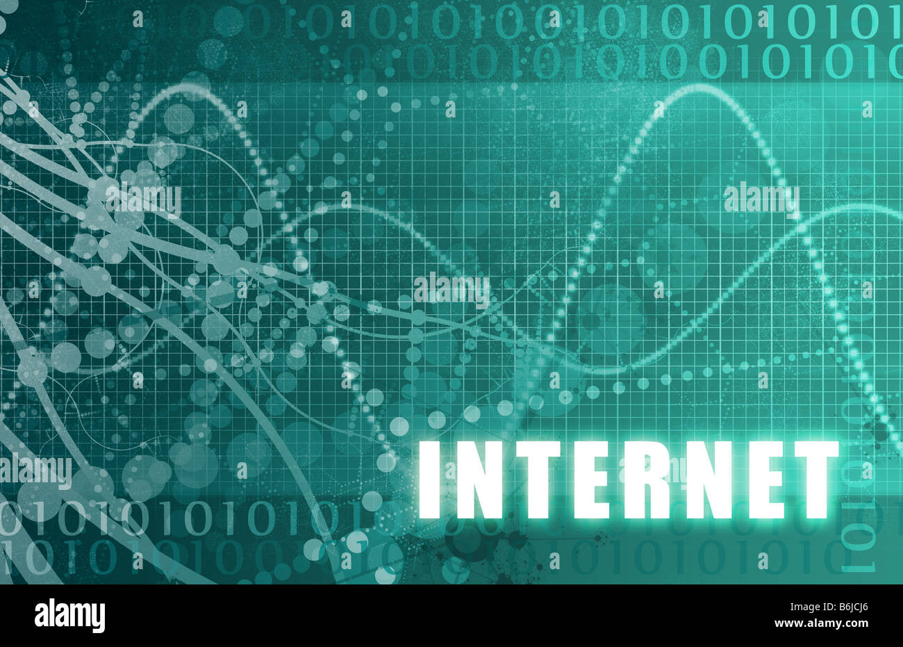 Internet Tech Abstract on a Digital Background Stock Photo - Alamy