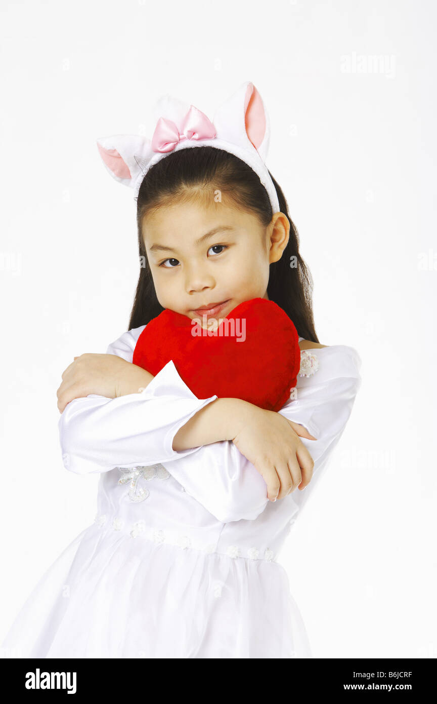 Girl hand in heart Cut Out Stock Images & Pictures - Alamy