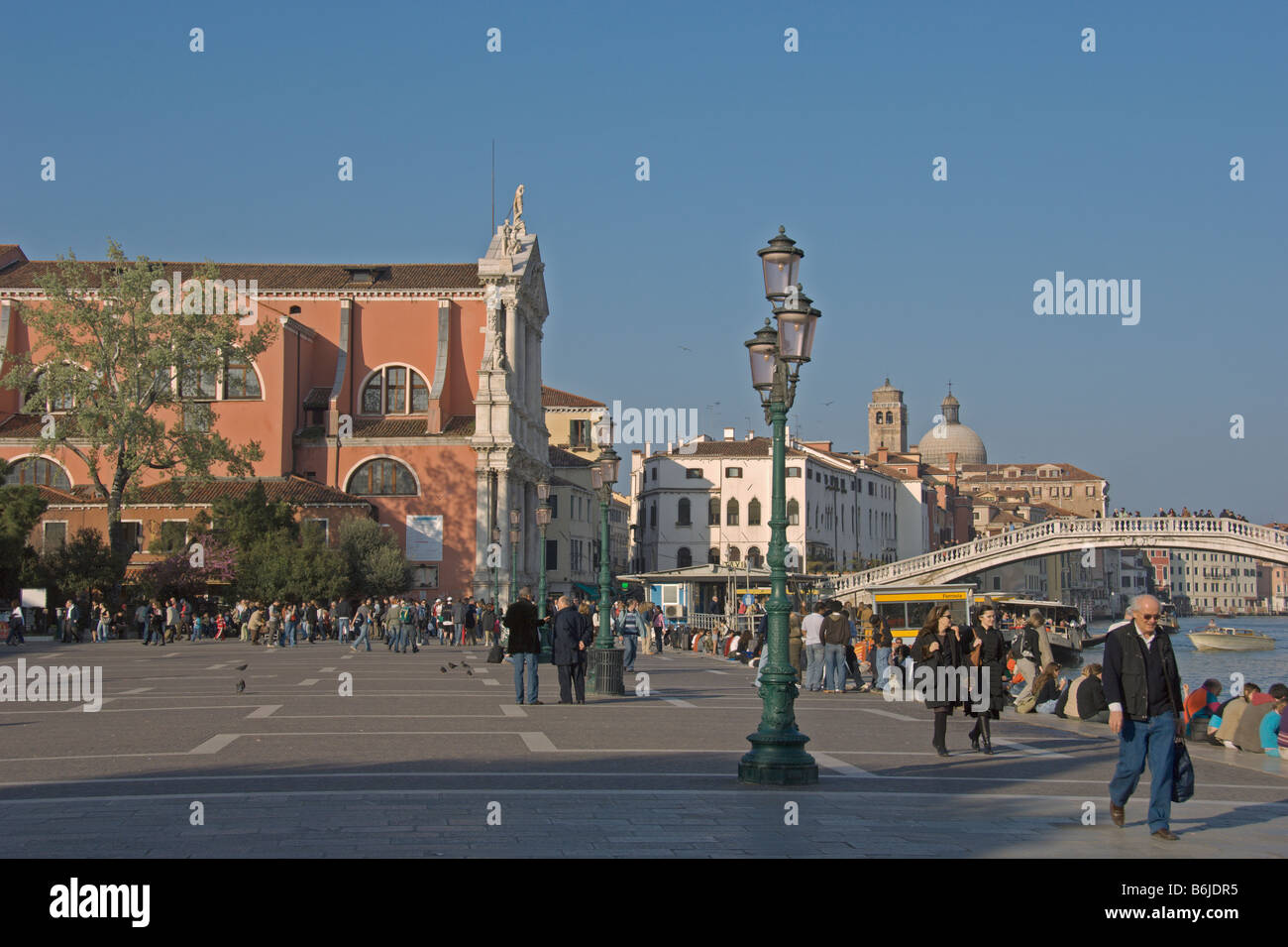 Scalzi Bridge Grande Canal Ferrovia Venice Italy April 2008 Stock Photo ...