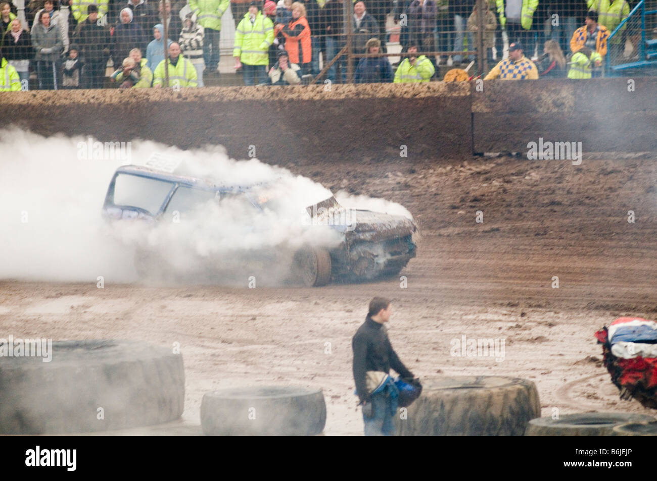 banger racing demolition derby destruction car crash crashing wreck ...