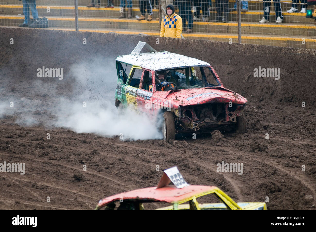 banger racing demolition derby destruction car crash crashing wreck ...