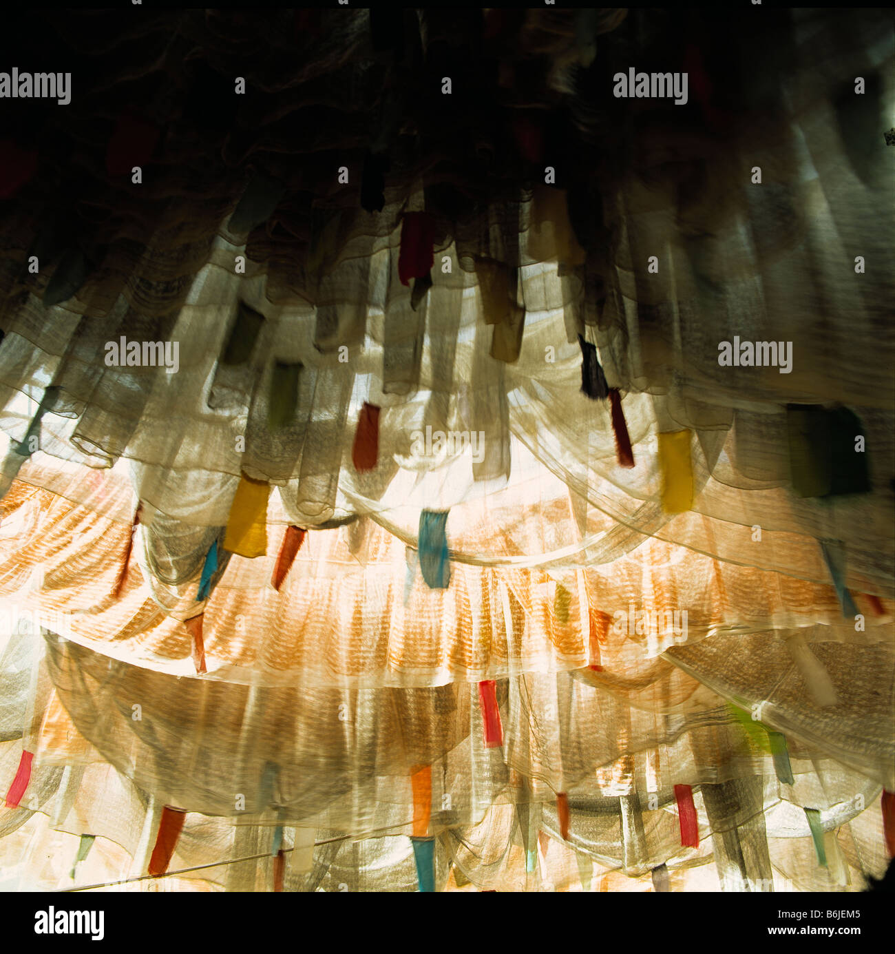 Tibetan bunting hi-res stock photography and images - Alamy