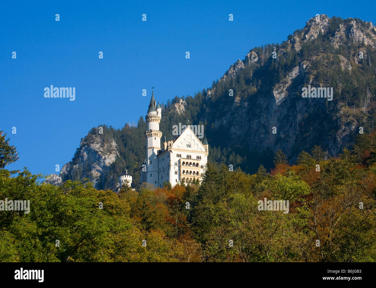 Neuschwanstein Castle at fall Bavaria Germany Stock Photo - Alamy