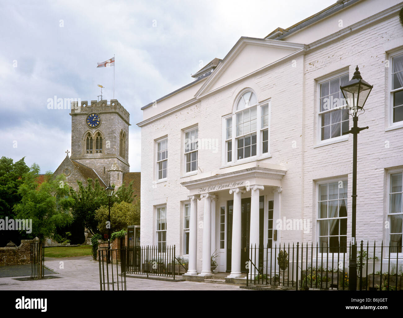 UK England Hampshire Ringwood Market Square Stock Photo - Alamy