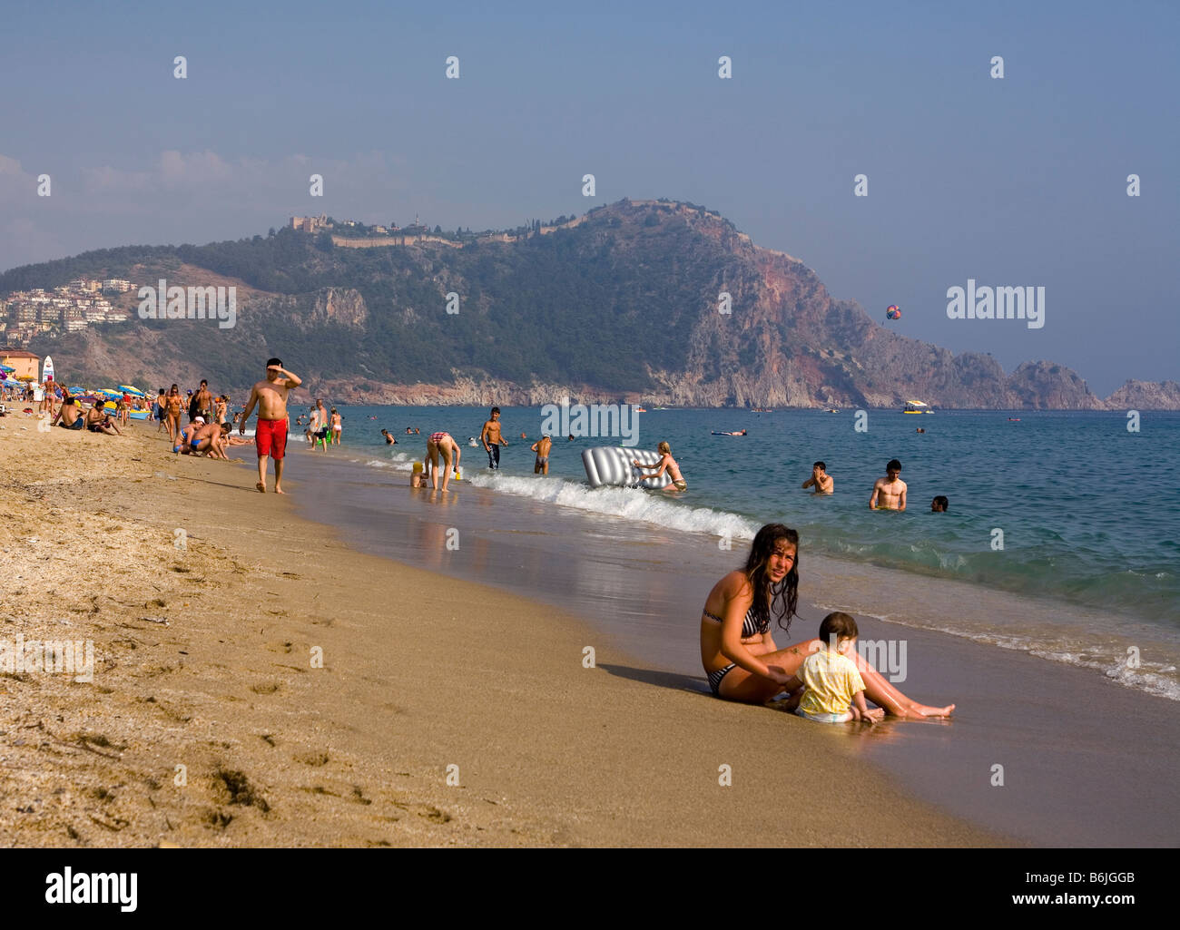 Turkish Riviera Cleopatra Beach Alanya Stock Photo - Alamy